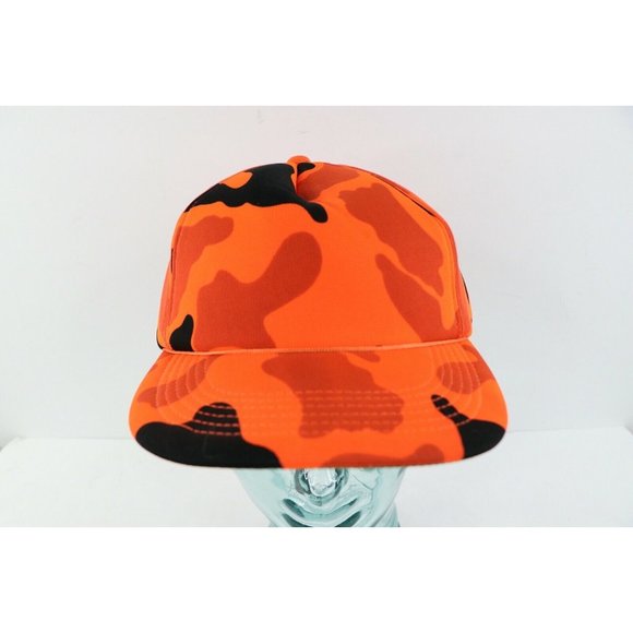 Vintage | Accessories | Vintage 9s Rockabilly Roped Foam Bright Orange ...